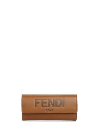 Fendi Kadın Taba Logolu Deri Cüzdan Turuncu EU Fendi Kadın Taba Logolu Deri Cüzdan Turuncu EU