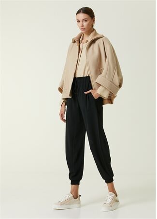 Chloe Kadın Siyah Kesim Detaylı jogger Pantolon 40 IT Chloe Kadın Siyah Kesim Detaylı jogger Pantolon 40 IT