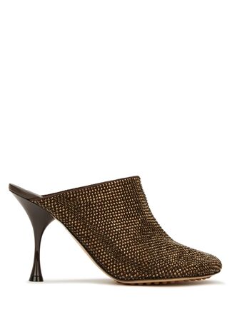 Bottega Veneta Kadın Kahverengi Deri Terlik 36 EU