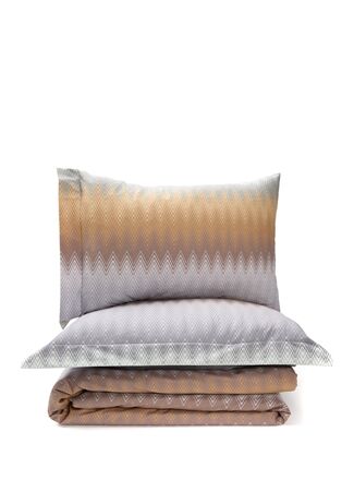 Missoni Home Yoko Colorblocked Desenli Nevresim Takımı Yeşil