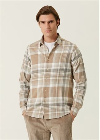 Network Erkek Comfort Fit Bej Gömlek L EU