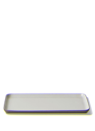 Esma Dereboy Dikdörtgen Taş Fildişi Porselen Orta Boy Tabak Gri Esma Dereboy Dikdörtgen Taş Fildişi Porselen Orta Boy Tabak Gri