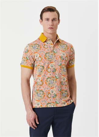 Etro Erkek Turuncu Polo Yaka Etnik Desenli T-shirt S Eu Etro Erkek Turuncu Polo Yaka Etnik Desenli T-shirt S Eu