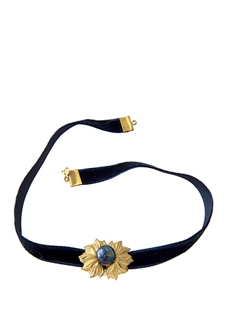 Peracas Kadın Victoria Altın Rengi Kaplama Choker Kolye Lacivert Eu Peracas Kadın Victoria Altın Rengi Kaplama Choker Kolye Lacivert Eu