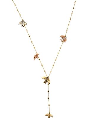 Collection-Jewelry By Banu Kadın Kuş Detaylı Pırlantalı Altın Rengi Kolye EU Collection-Jewelry By Banu Kadın Kuş Detaylı Pırlantalı Altın Rengi Kolye EU