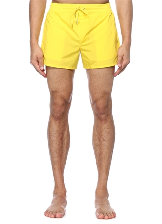 Dsquared2 Erkek Sarı Siyah Beli Kordonlu Logolu Şort 46 IT