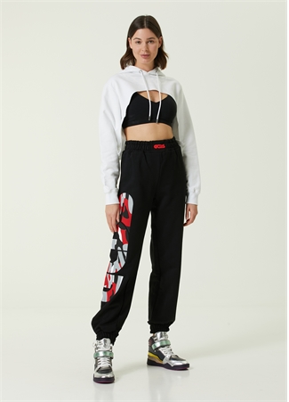 Gcds Kadın Siyah Logolu Jogger Pantolon XS EU Gcds Kadın Siyah Logolu Jogger Pantolon XS EU