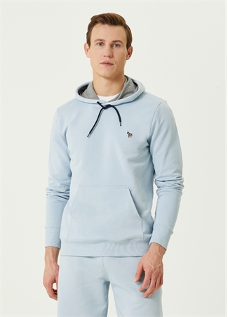 Ps By Paul Smith Erkek Mavi Kapüşonlu Organik Pamuk Sweatshirt S Eu Ps By Paul Smith Erkek Mavi Kapüşonlu Organik Pamuk Sweatshirt S Eu