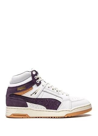 Puma Kadın Slipstream Mid Beyaz Mor Deri Sneaker 38 EU