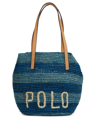 Polo Ralph Lauren Kadın Mavi Degradeli Logolu Omuz Çantası Lacivert EU Polo Ralph Lauren Kadın Mavi Degradeli Logolu Omuz Çantası Lacivert EU