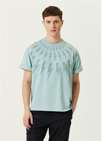 Neil Barrett Erkek TSHIRT Mavi S EU Neil Barrett Erkek TSHIRT Mavi S EU