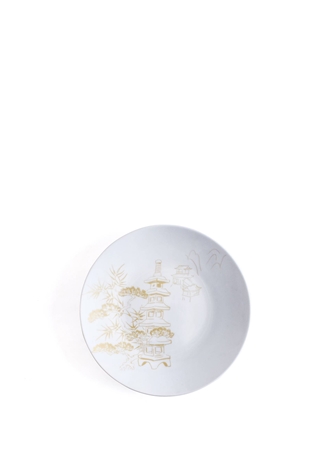 Mi Su Deco Kyoto Gold 25 cm Tabak Altın Rengi Mi Su Deco Kyoto Gold 25 cm Tabak Altın Rengi