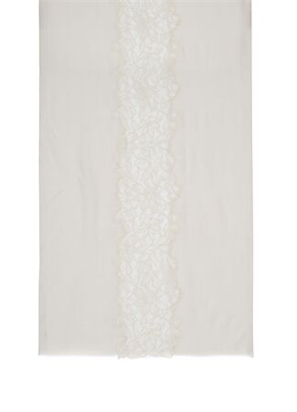 Beymen Collection Kadın Beyaz Dantel Şeritli Yün Şal EU