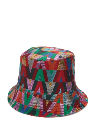 Valentino Garavani Kadın Colorblocked Logo Detaylı Bucket Şapka S EU Valentino Garavani Kadın Colorblocked Logo Detaylı Bucket Şapka S EU