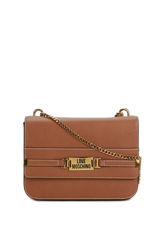 Love Moschino Kadın Taba Logolu Omuz Çantası Turuncu EU Love Moschino Kadın Taba Logolu Omuz Çantası Turuncu EU