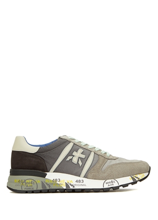 Premiata Erkek Lander Gri Tabanı Baskılı Logolu Sneaker 39 EU Premiata Erkek Lander Gri Tabanı Baskılı Logolu Sneaker 39 EU