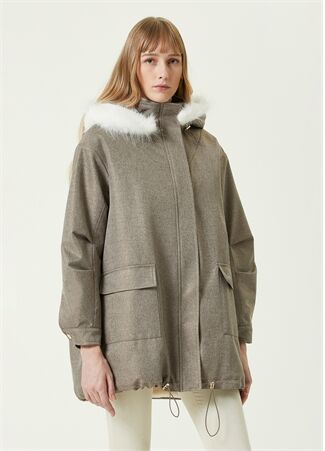 Network Kadın Regular Fit Kahverengi Parka S EU