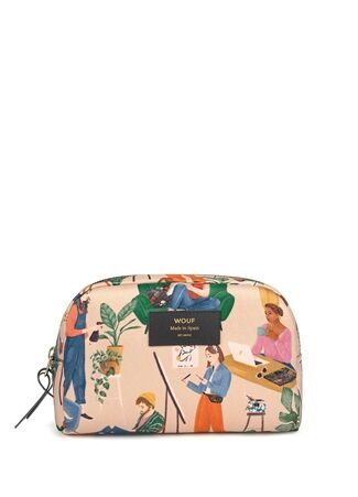 Wouf Kadın Cozy Big Desenli Makyaj Çantası Bej EU Wouf Kadın Cozy Big Desenli Makyaj Çantası Bej EU
