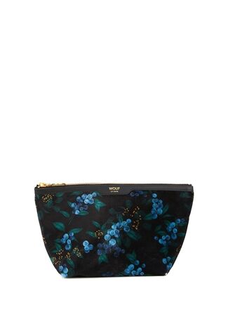Wouf Kadın Isabelle Siyah Desenli Makyaj Çantası EU
