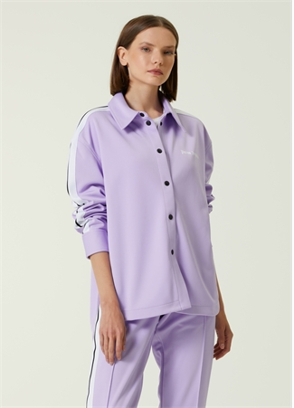 Palm Angels Kadın Lila Kolları Şerit Detaylı Ceket Mor S EU Palm Angels Kadın Lila Kolları Şerit Detaylı Ceket Mor S EU