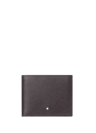 Montblanc Erkek Gri Logo Detaylı Deri Cüzdan Eu