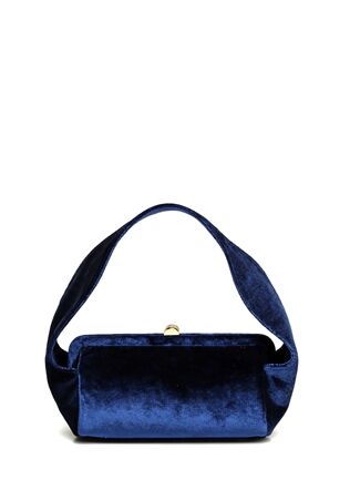 Mehry Mu Kadın Tilda Lacivert Kadife El Çantası EU