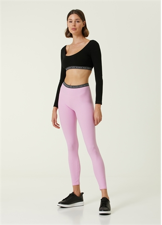 Balmain Kadın Pembe Logo Bantlı Tayt 36 FR Balmain Kadın Pembe Logo Bantlı Tayt 36 FR