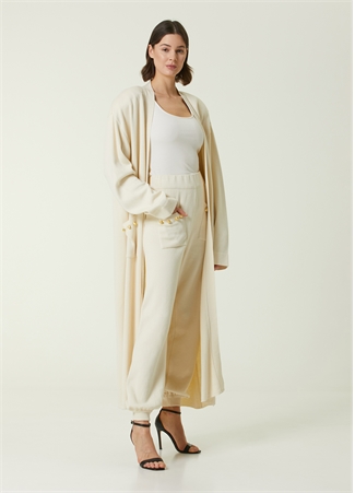 Raisa Vanessa Kadın Beyaz Cep Detaylı Eşofman Altı 36 EU