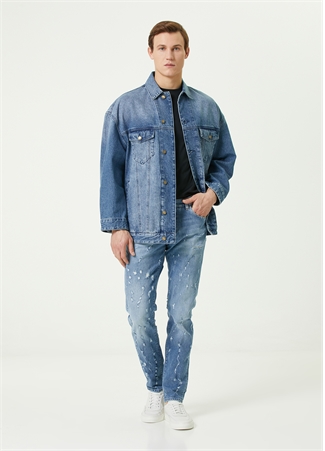 Dolce&Gabbana Erkek Mavi Yıpratmalı Jean Pantolon 46 IT Dolce&Gabbana Erkek Mavi Yıpratmalı Jean Pantolon 46 IT