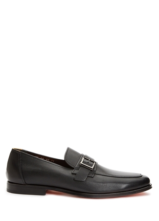Santoni Erkek Siyah Kemer Detaylı Deri Loafer 0.5 Uk Santoni Erkek Siyah Kemer Detaylı Deri Loafer 0.5 Uk