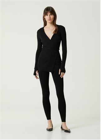 Toteme Kadın Siyah Yüksek Bel Tayt L EU