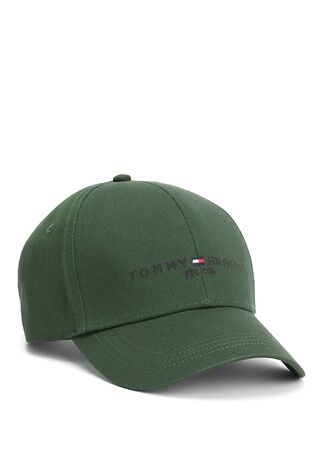 Tommy Hilfiger Erkek Th Established Yeşil Şapka Eu