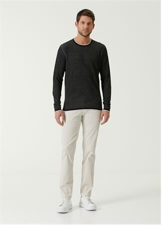 Palzileri Lab Erkek Siyah Bisiklet Yaka Triko 50 IT