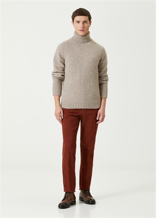 Pal Zileri Erkek Kiremit Boru Paça Pantolon Kırmızı 48 IT