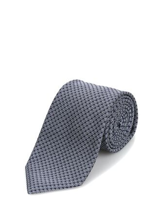 Beymen Collection Erkek Lacivert Mikro Desenli İpek Kravat EU IT