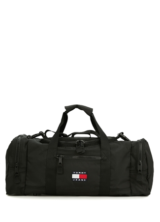 Tommy Hilfiger Erkek Siyah Logolu Seyahat Çantası EU Tommy Hilfiger Erkek Siyah Logolu Seyahat Çantası EU