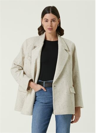 Anine Bing Kadın Ekru Yün Blazer Bej S EU