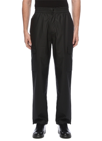 Rains Erkek Siyah Beli Kordonlu Kargo Pantolon S/M EU