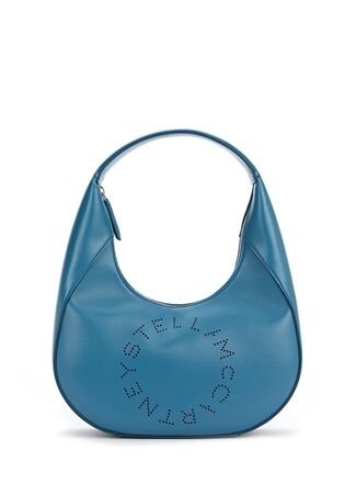 Stella McCartney Kadın Mavi Logolu El Çantası EU