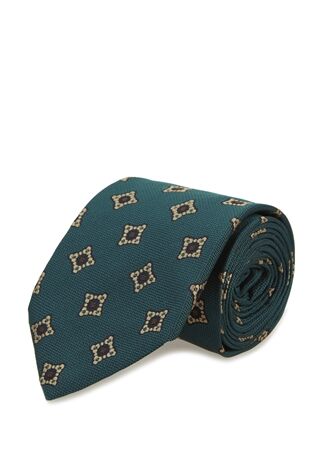 Fiorio Erkek Colorblocked Desenli İpek Kravat EU