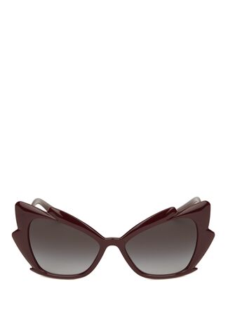 Dolce&Gabbana Kadın Bordo Cat Eye Formlu Güneş Gözlüğü 57 EU