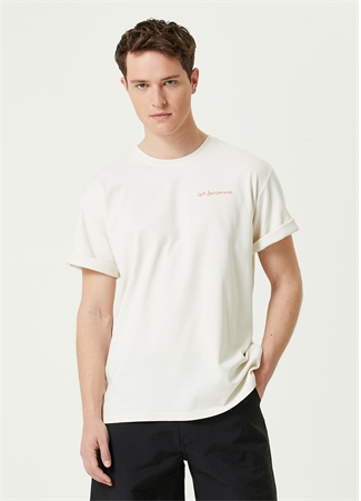 Les Benjamins Erkek Beyaz Bisiklet Yaka Logo Baskılı T-shirt Gri L Eu Les Benjamins Erkek Beyaz Bisiklet Yaka Logo Baskılı T-shirt Gri L Eu