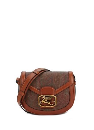 Etro Kadın Kırmızı Etnik Desenli Omuz Çantası EU