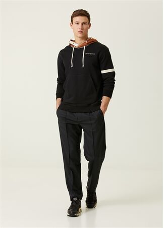 Emporio Armani Erkek Gri Yün Pantolon 48 IT