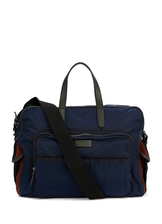 Pal Zileri Erkek Lacivert Logo Detaylı Evrak Çantası EU Pal Zileri Erkek Lacivert Logo Detaylı Evrak Çantası EU