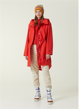 Beymen Club Kadın Mercan Kapüşonlu Beli Büzgülü Parka Kırmızı M Beymen Club Kadın Mercan Kapüşonlu Beli Büzgülü Parka Kırmızı M