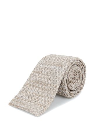 Network Erkek Bej Dokulu Kravat EU