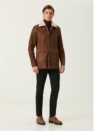 Network Erkek Slim Fit Siyah Armürlü Pantolon 46-6N EU