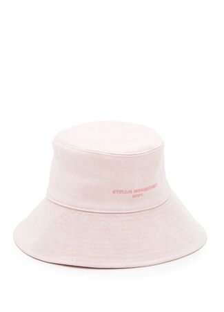 Stella McCartney Kadın Pembe Logo Detaylı Bucket Şapka 57 EU Stella McCartney Kadın Pembe Logo Detaylı Bucket Şapka 57 EU