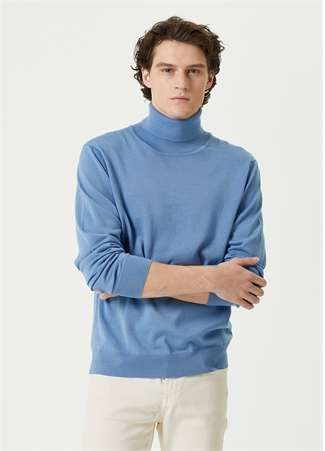 Sandro Erkek Mavi Balıkçı Yaka Yün Kazak Xl Eu Sandro Erkek Mavi Balıkçı Yaka Yün Kazak Xl Eu